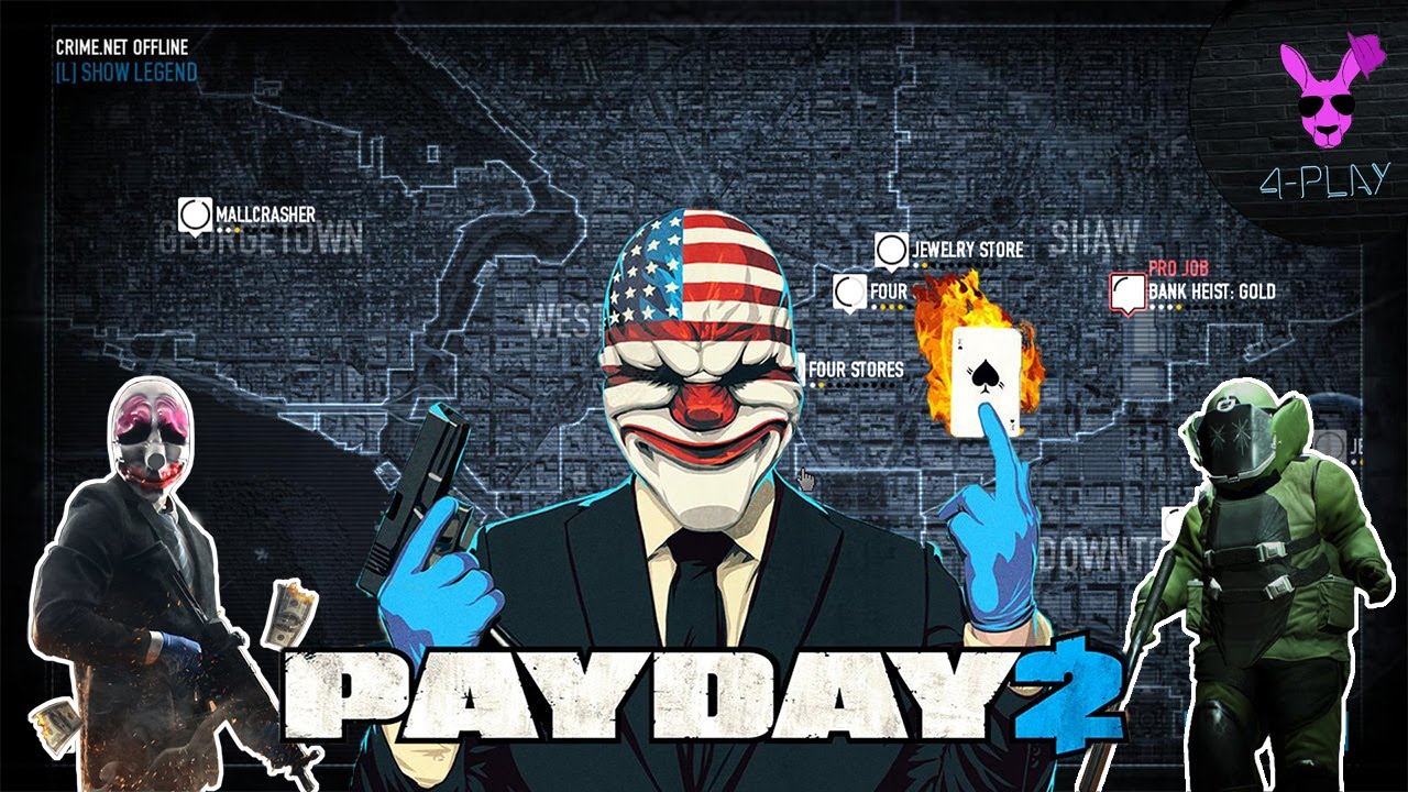 Payday 2 Hotline Miami mission - YouTube
