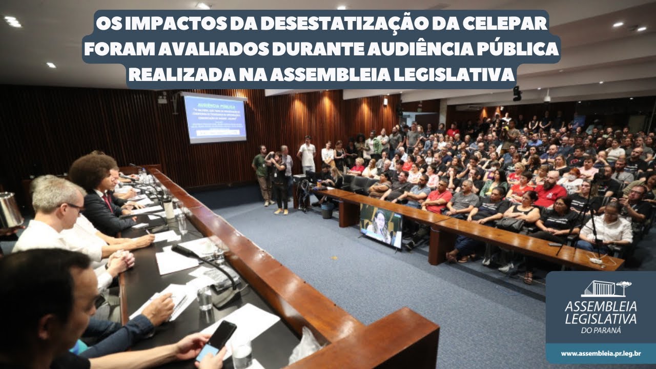 Os impactos da desestatização da Celepar foram discutidos em audiência ...