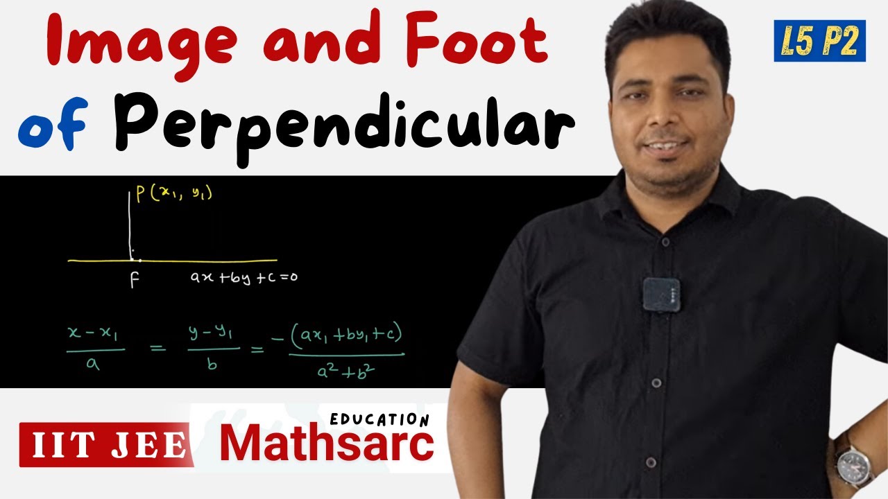 Image and Foot of Perpendicular Straight Lines | Class 11 Maths Chapter ...