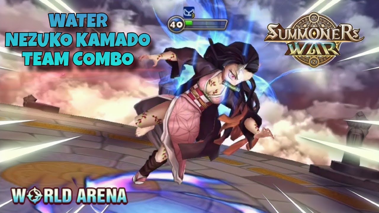 Water Nezuko Kamado Team Combo in World Arena - Summoners War - YouTube
