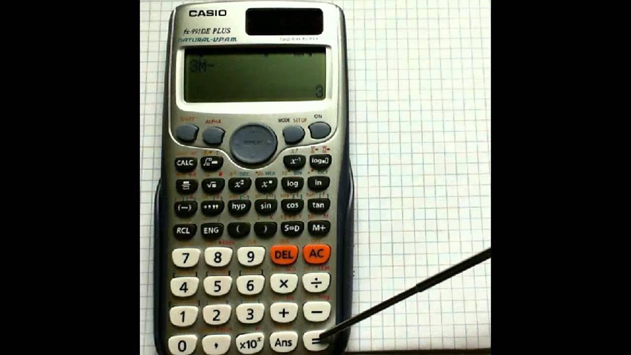 Bedienung des Taschenrechner fx-991DE PLUS von Casio - Teil3 - YouTube
