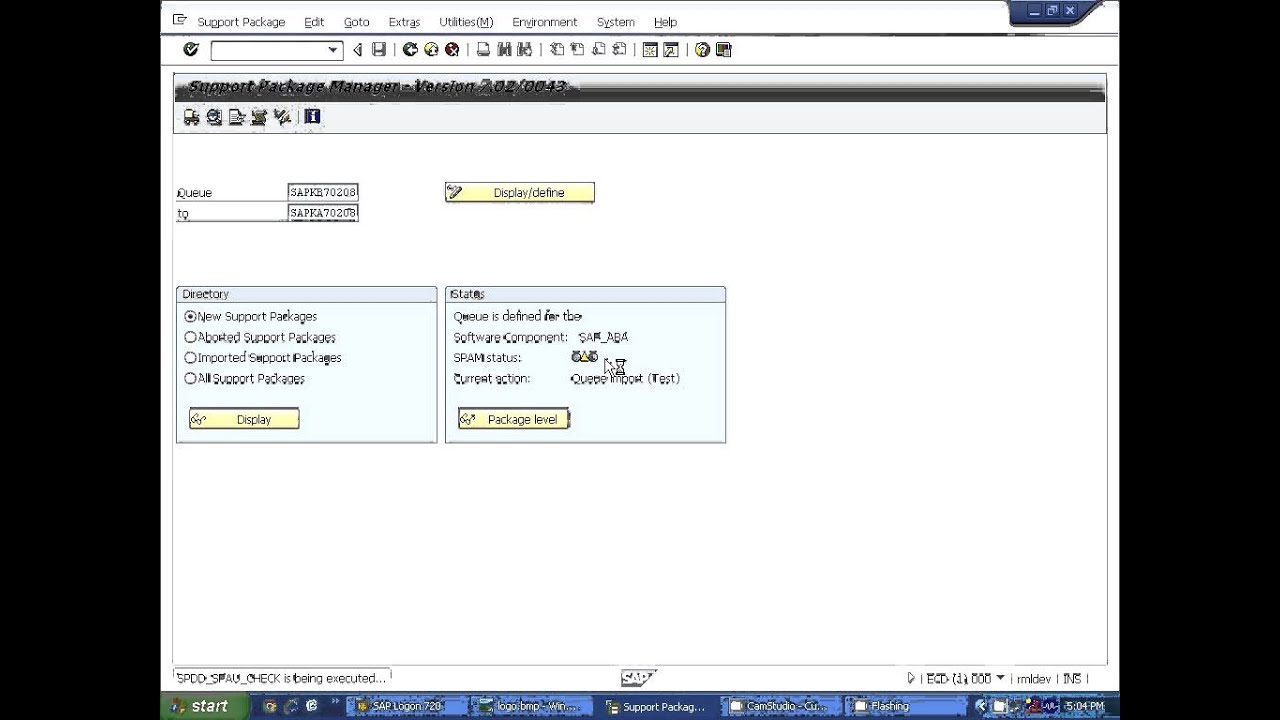 sap basis support pack upgrade - YouTube