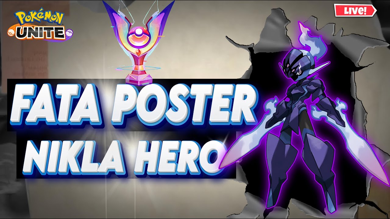 Fata POSTER Nikla Herooo | Custom With Subscribers | Pokemon Unite Live ...