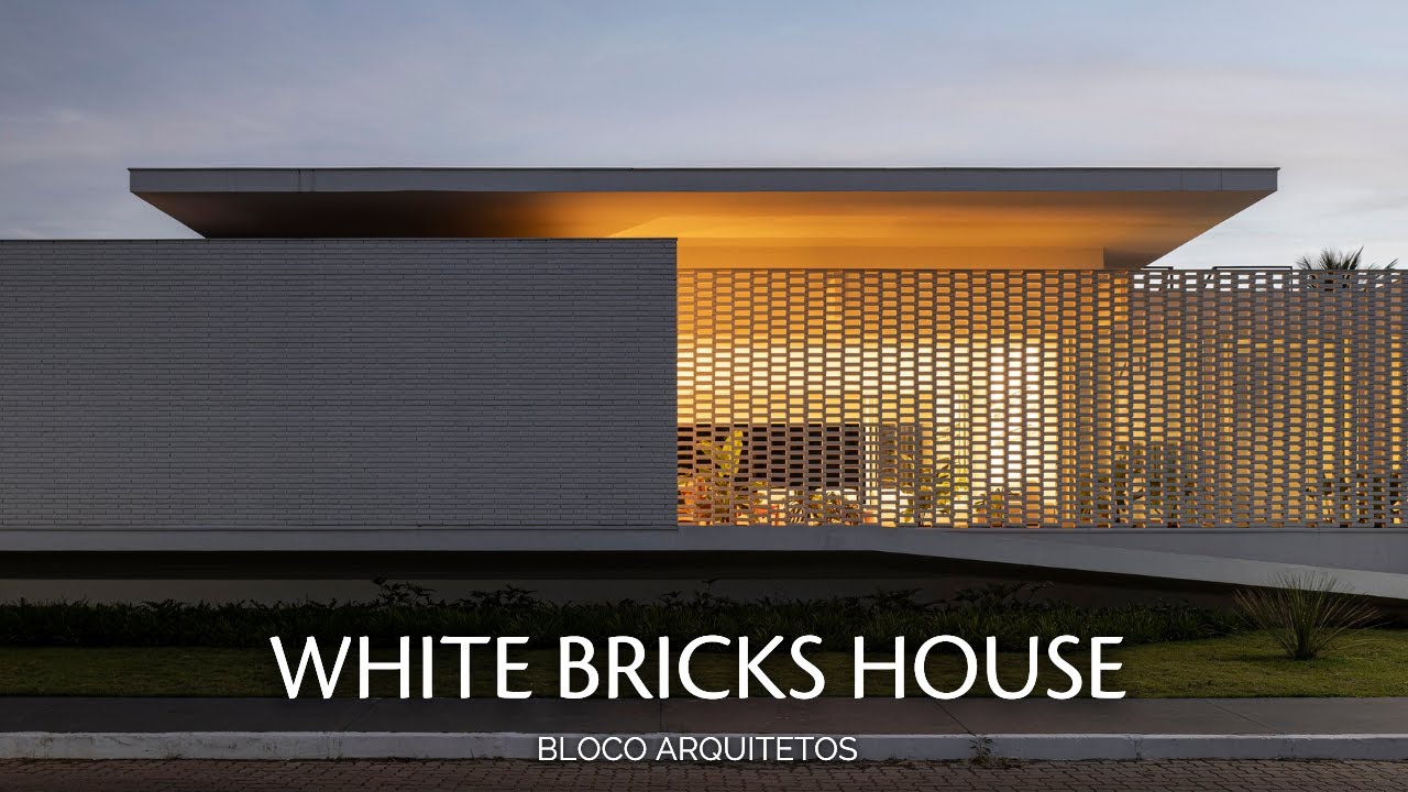 Second Skin Created from White Bricks in this House in Brasília - YouTube