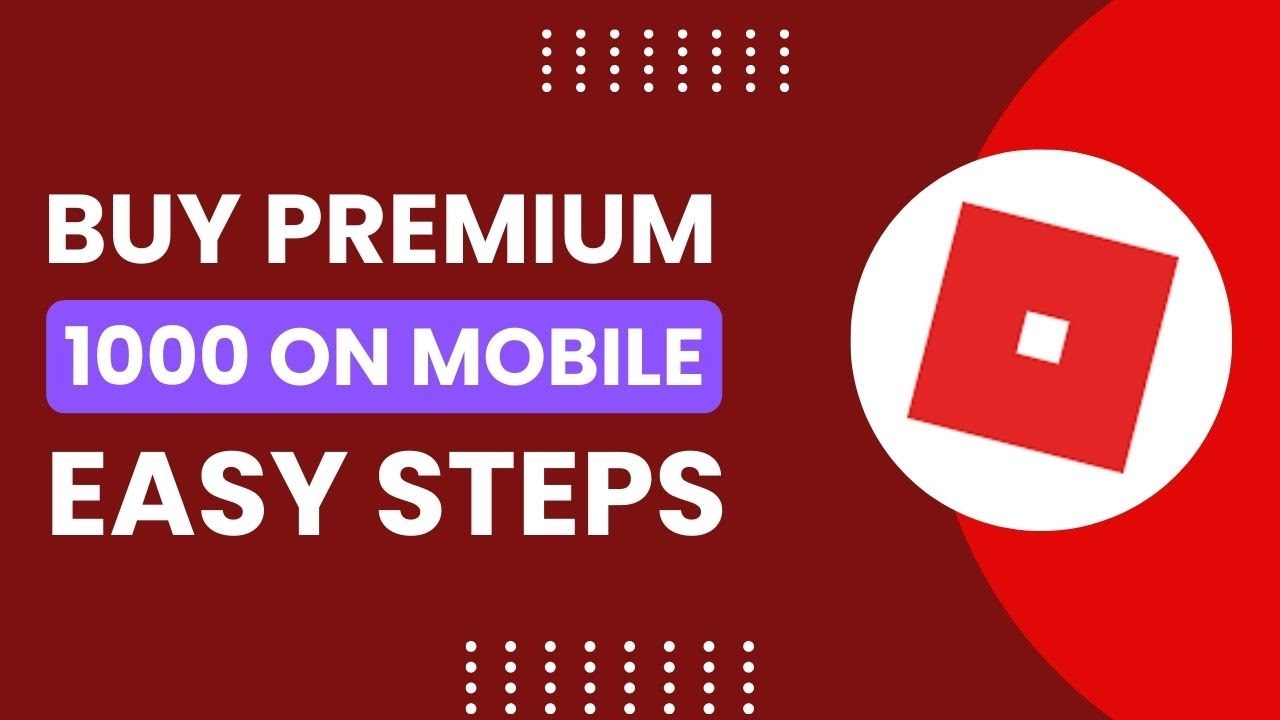 How to Buy Roblox Premium 1000 on Mobile - YouTube
