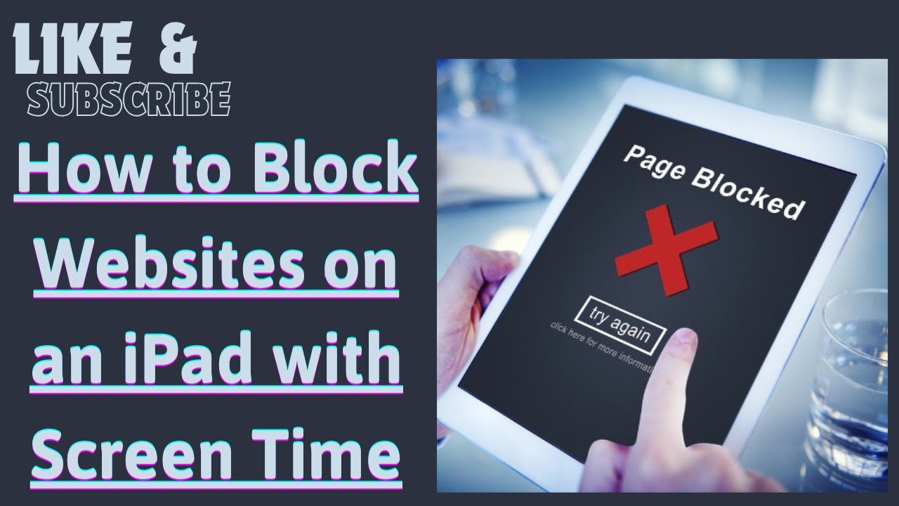 How to Block Websites on an iPad with Screen Time - YouTube