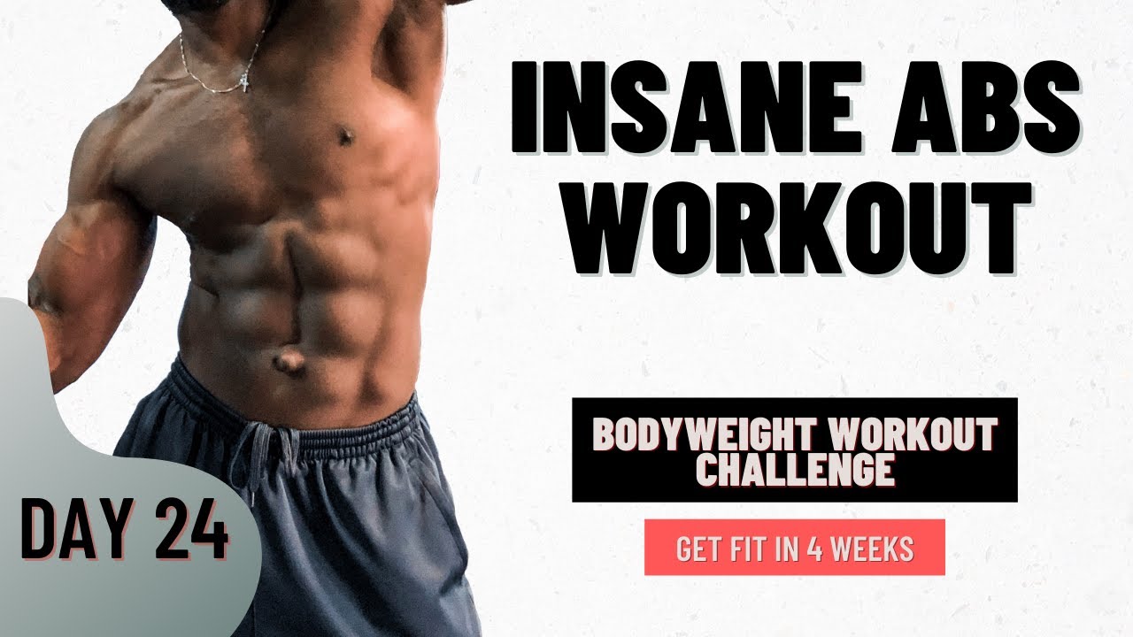 INSANE ABS WORKOUT ROUTINE you can do anywhere | (4 Weeks Bodyweight ...