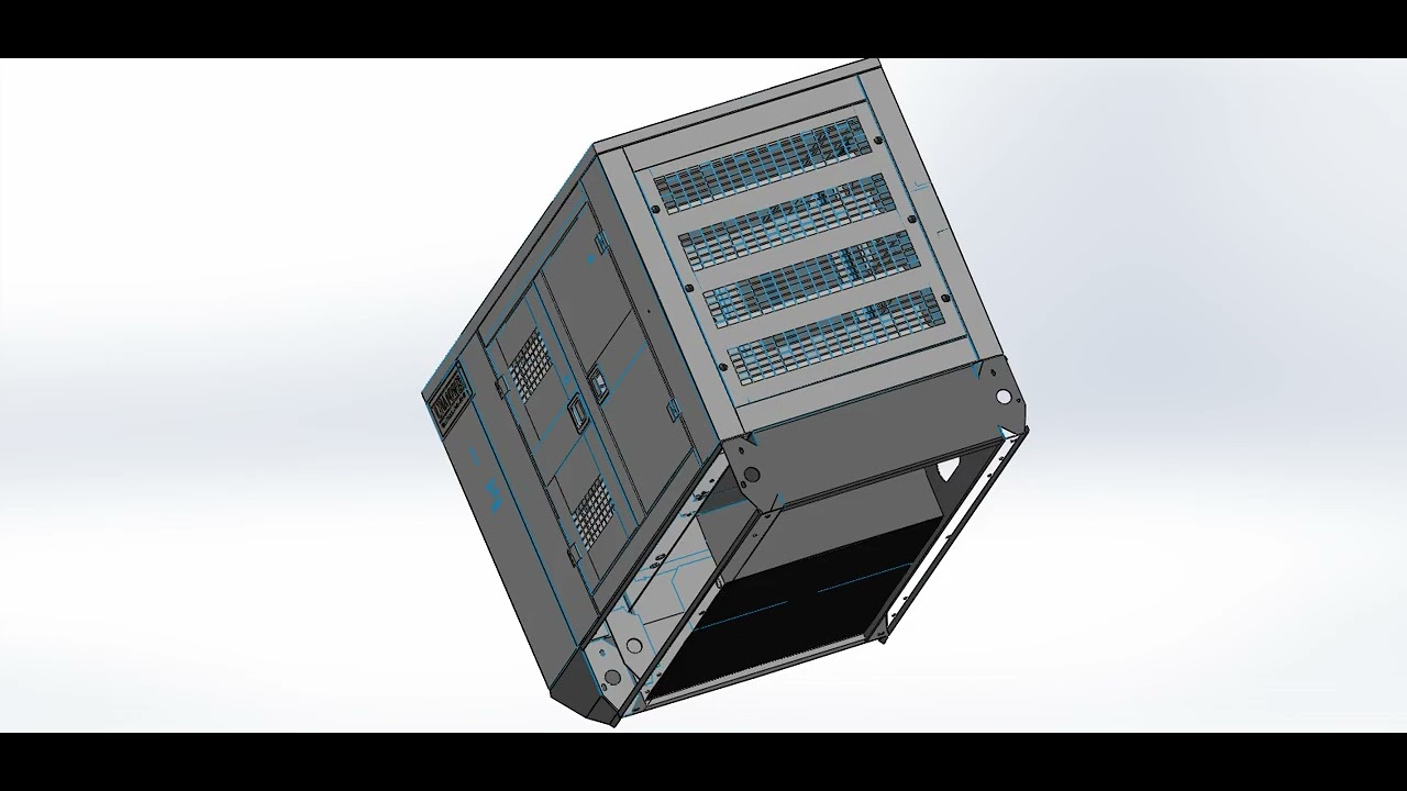 Our most recent project: Sheet metal design for a Generator - YouTube