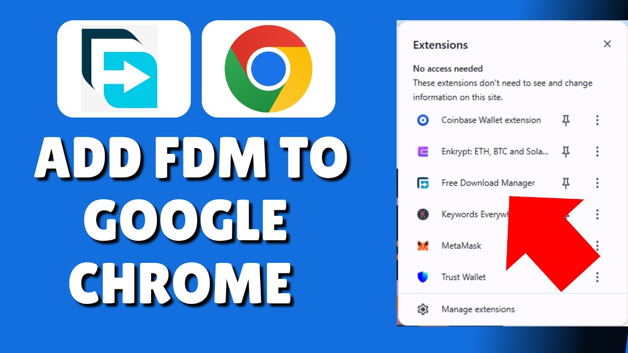 How To Add FDM Extension In Google Chrome - YouTube