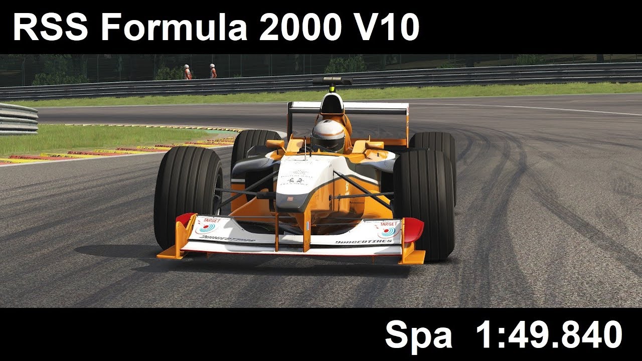 Assetto Corsa: RSS 'Formula 2000 V10' @ Spa 1:49.840 - YouTube