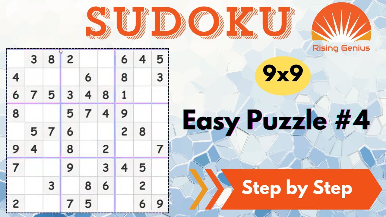 Learn Sudoku | 9x9 Grid | Puzzle #4 | Easy Level | Brain Game Challenge ...