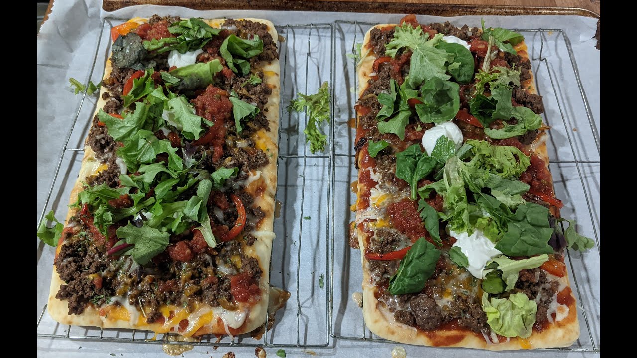Ground Venison Taco Flatbread - YouTube