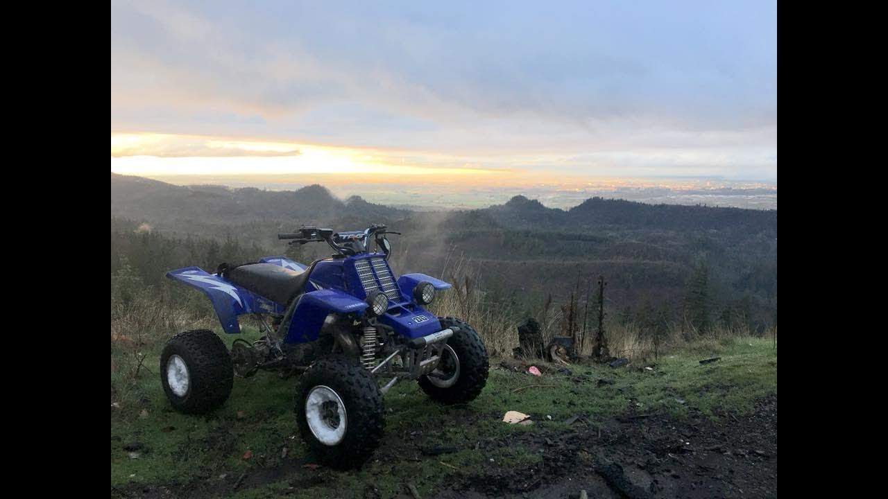 Yamaha Banshee first Trail and Snow ride - YouTube