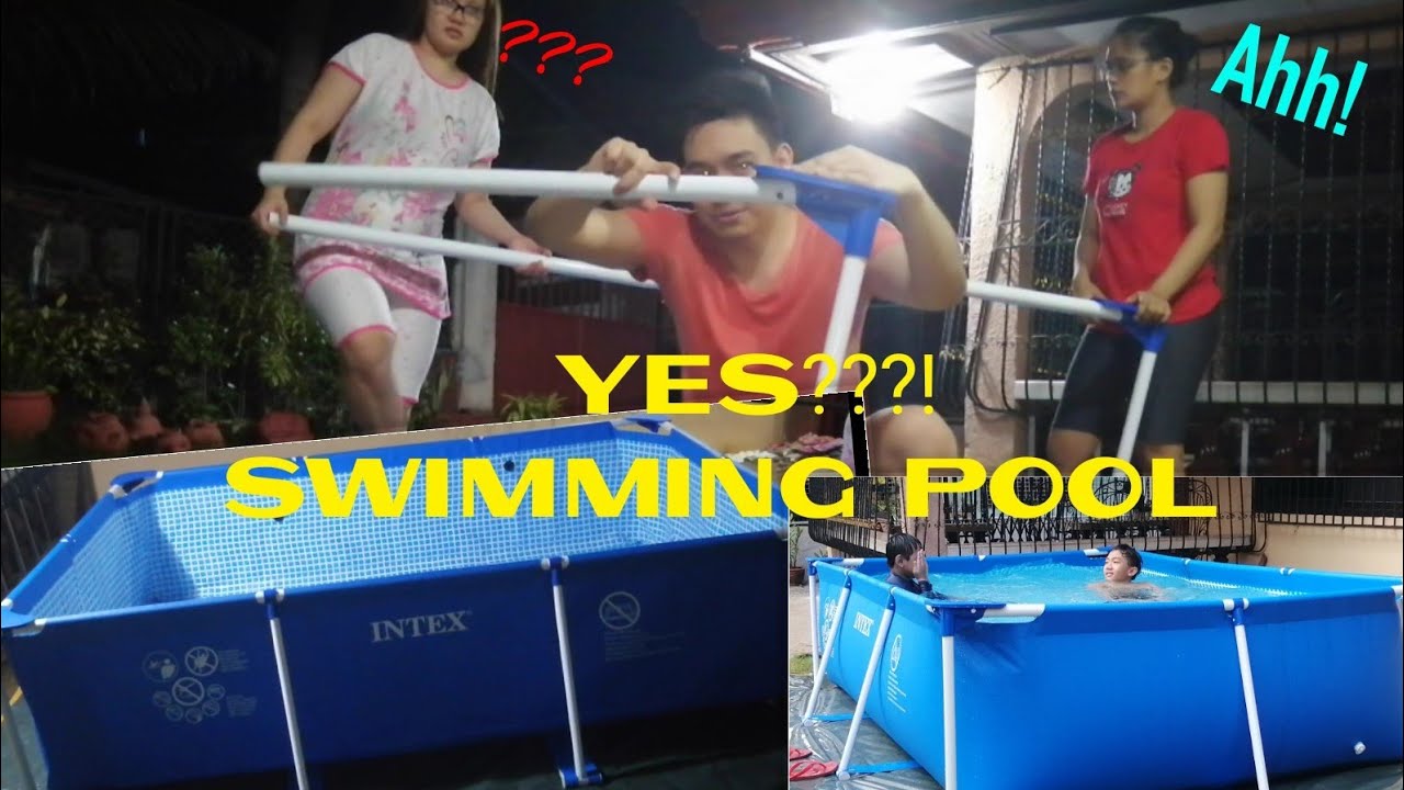 INTEX Rectangular Frame Set POOL (How to setup) - YouTube