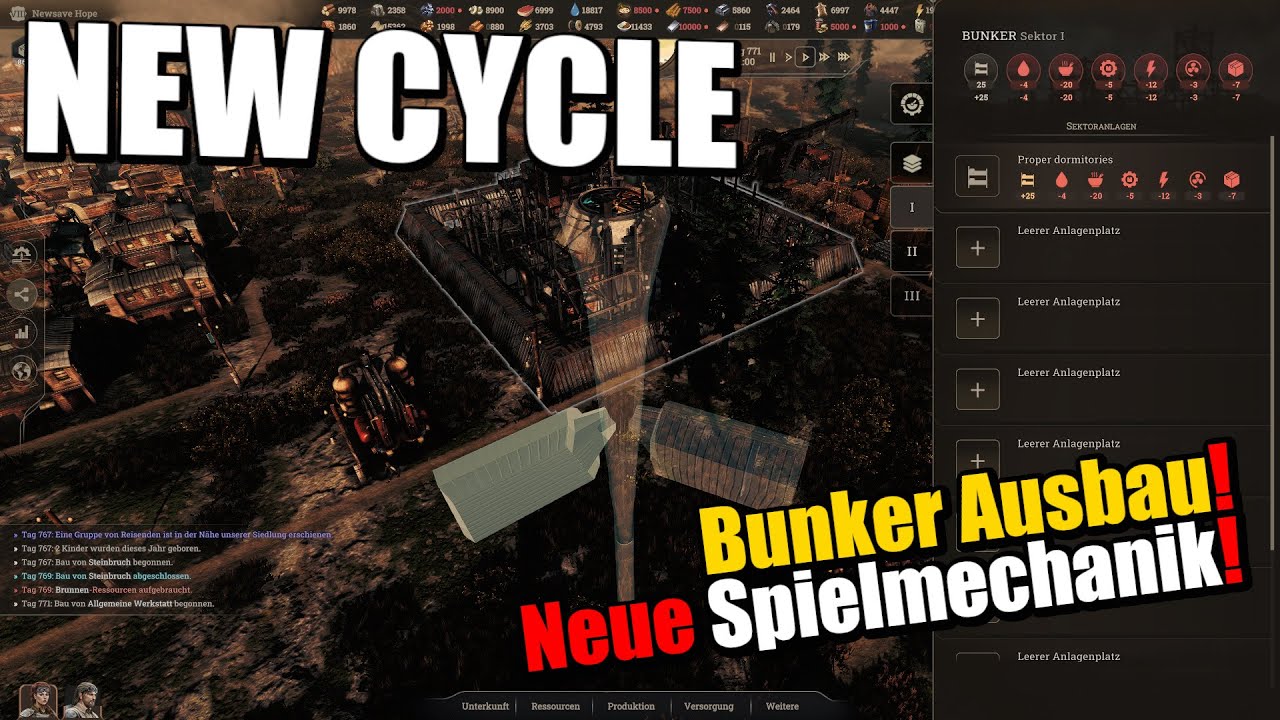 New Cycle Gameplay Deutsch - Neue Spielmechanik BUNKERBAU! EP 14 - YouTube