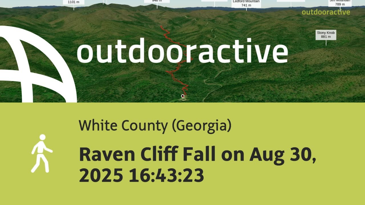 hike in White County (Georgia): Raven Cliff Fall on Aug 30, 2025 16:43: ...