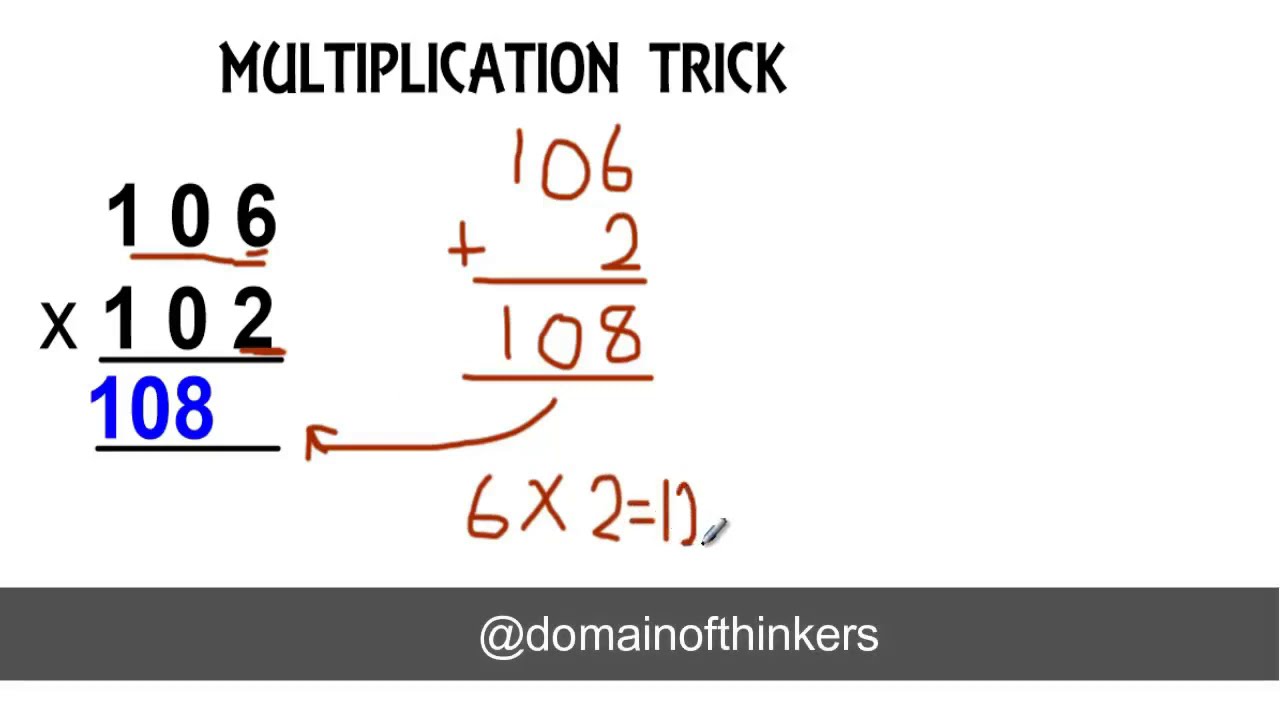 Fast Math Tricks How To Multiply 3 Digit Numbers By 3 Digit Numbers Fast Math Tricks How To Multiply 3 Digit Numbers By 3 Digit Numbers