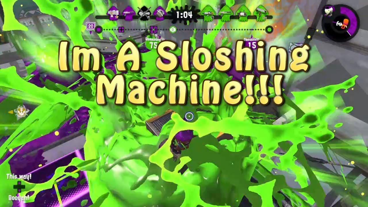 Splatoon 2 Sloshing Machine Montage - Washing away the competition ...