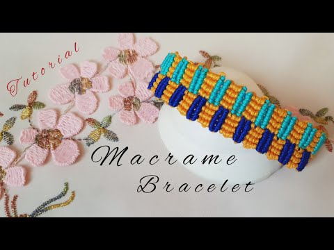 Diy easy Macrame Bracelet / How To Make colorful Macrame Bracelet ...