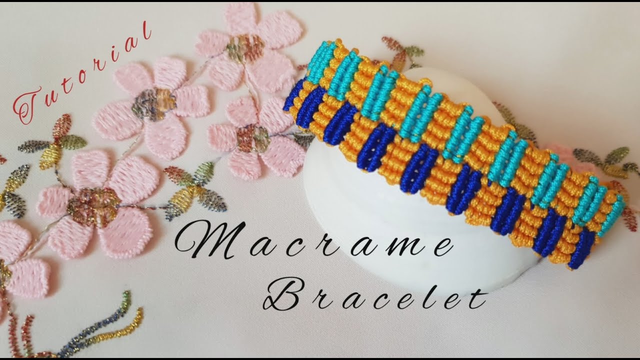 Diy easy Macrame Bracelet / How To Make colorful Macrame Bracelet ...