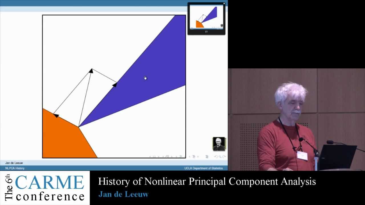 CARME 2011 - History of Nonlinear Principal Component Analysis - Jan de ...