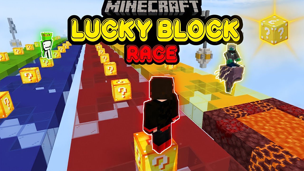 Minecraft lucky block race | with @BTG. and @dream(in thumbnail only😅 ...