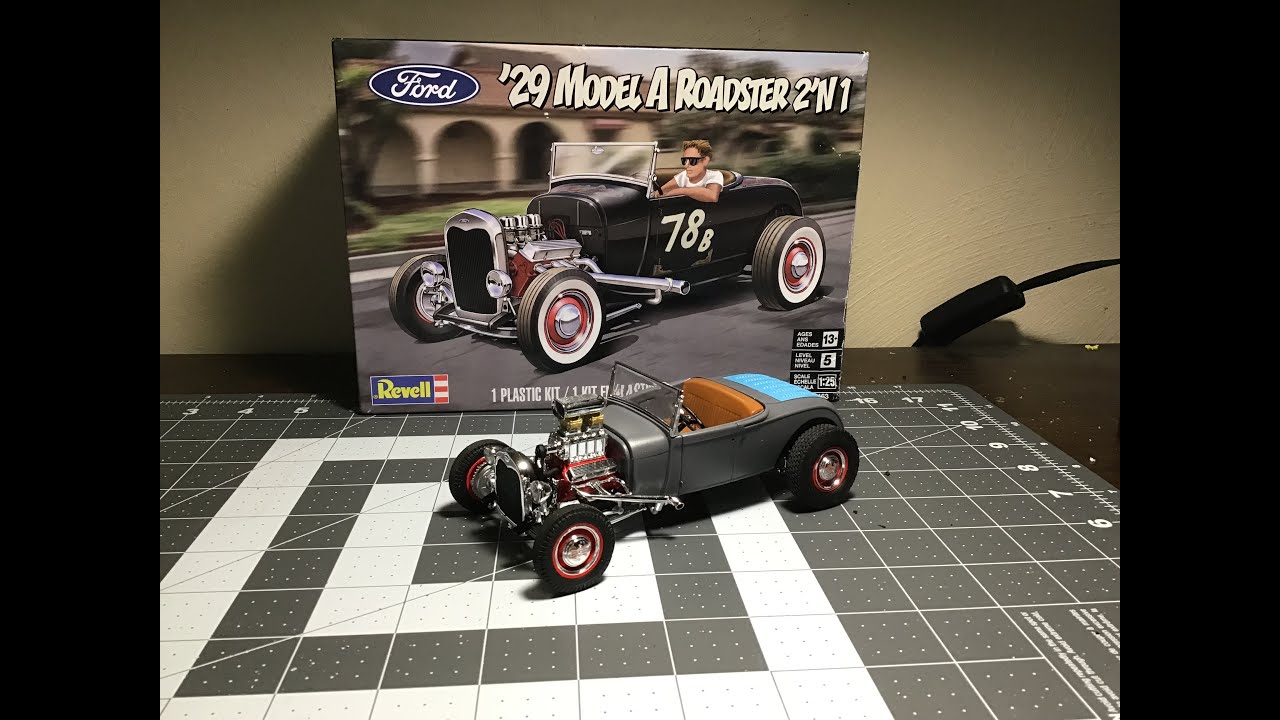 Revell '29 Ford Model A Roadster Kit Review - YouTube