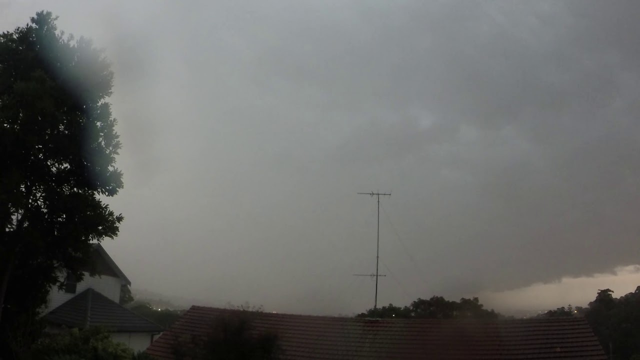 Newcastle Australia storm front - YouTube