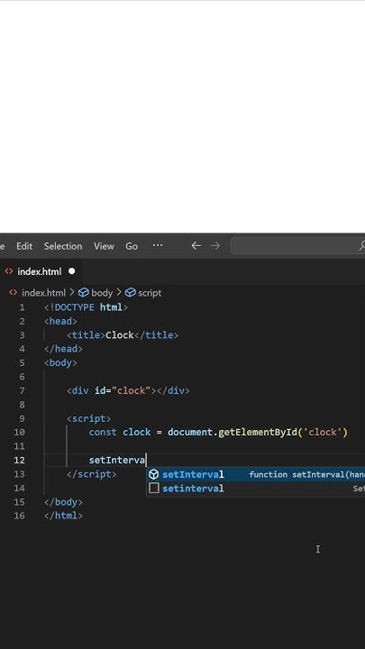 Criando Relógio Digital Com Html E Javascript Youtube