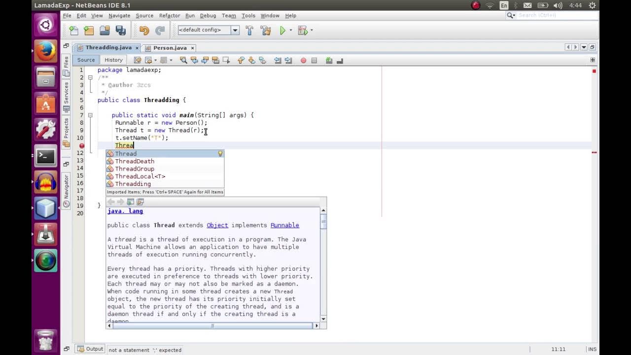 multithreading and synchronized keyword in java مثال بسيط على - YouTube