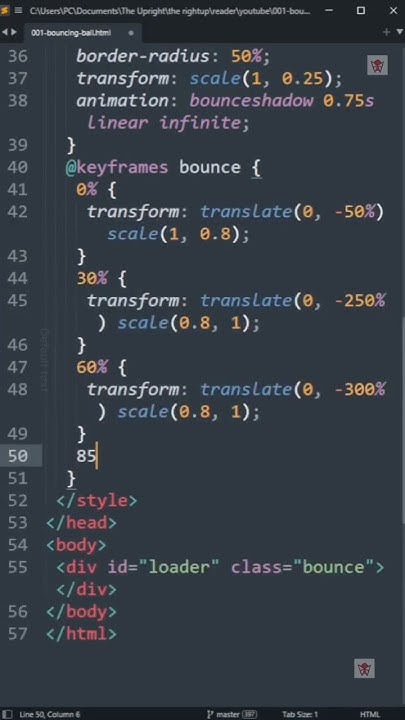 BOUNCING BALL | html&css | #shorts #viralvideo #trending #code #viral #coder #html - YouTube