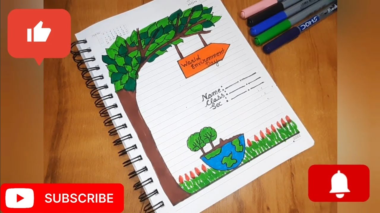 WORLD ENVIRONMENT DAY FRONT PAGE DESIGN| PROJECT WORK DESIGNS| FILE ...