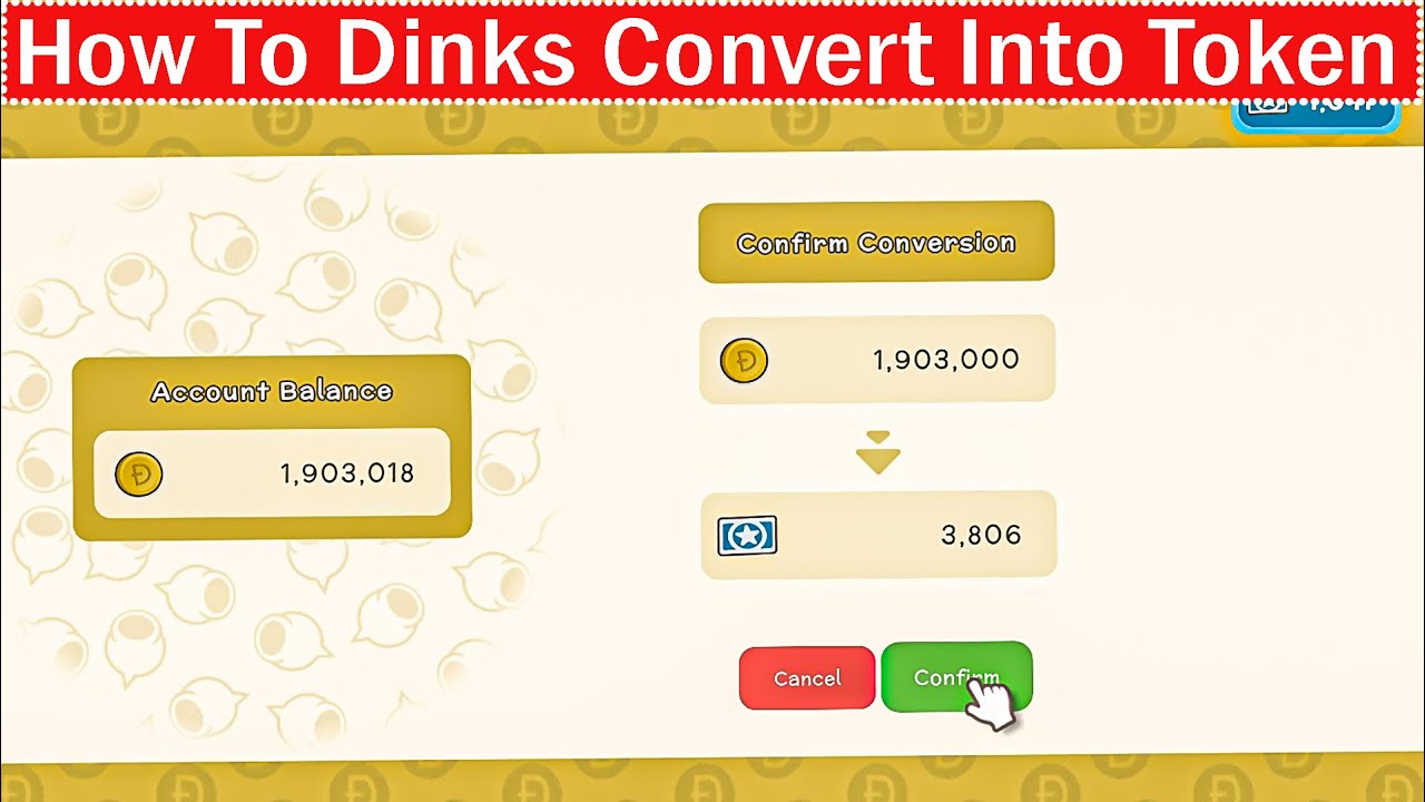 Dinkum How To Dinks Convert Into Token - YouTube