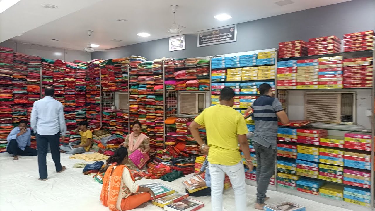 💫कल्याण साड़ी मार्केट | Saree wholesale In Kalyan | Dwarkadas Shamkumar ...