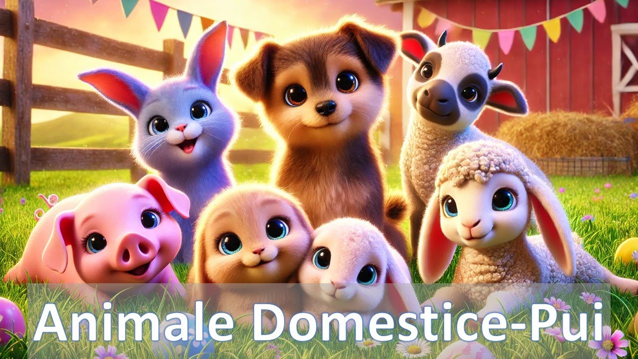 Animale Domestice Pui - Desene Educative pentru Copii - YouTube