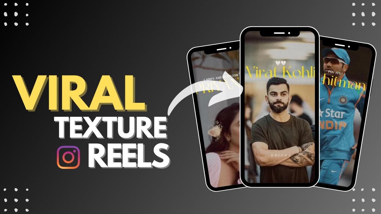 How to make viral texture reels in just 2 min || texture reel editing ...