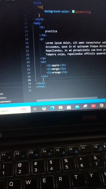 how to do subscript & superscript in html (part 1) #vscode #html # ...