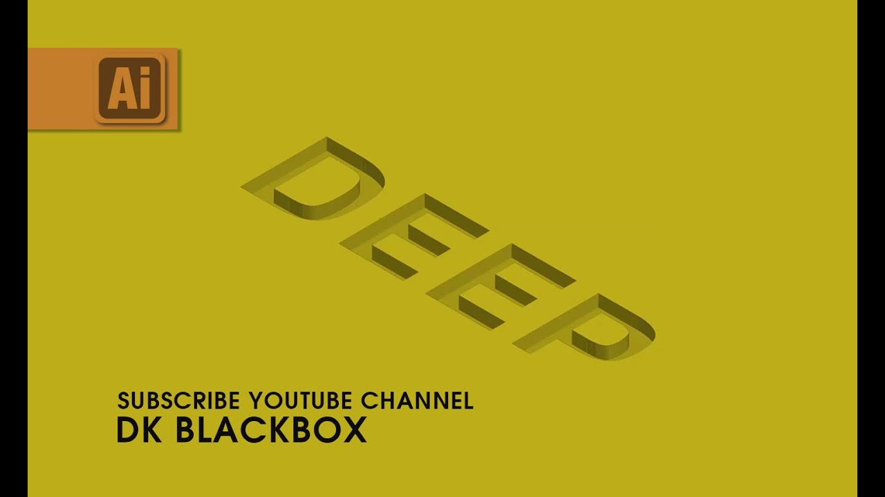 Deep Text Style: Adobe illustrator Tutorial - YouTube