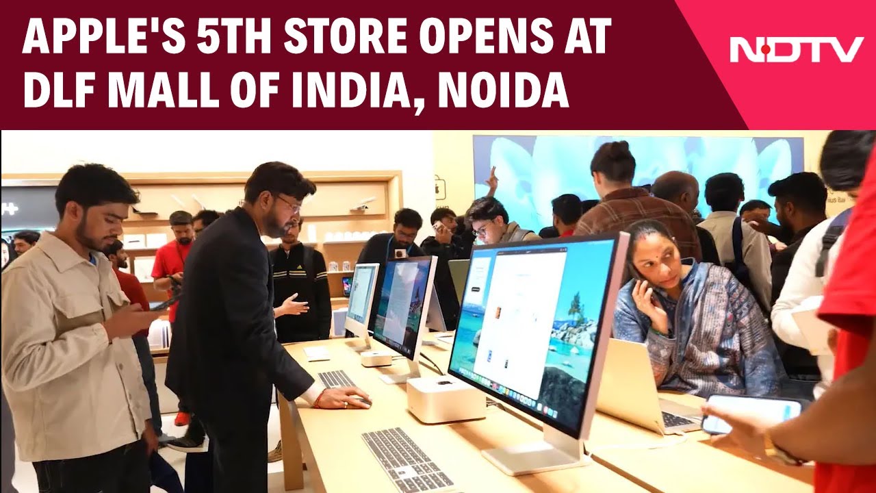 Apple Opens Noida Store | India Emerges As A Key Market - YouTube