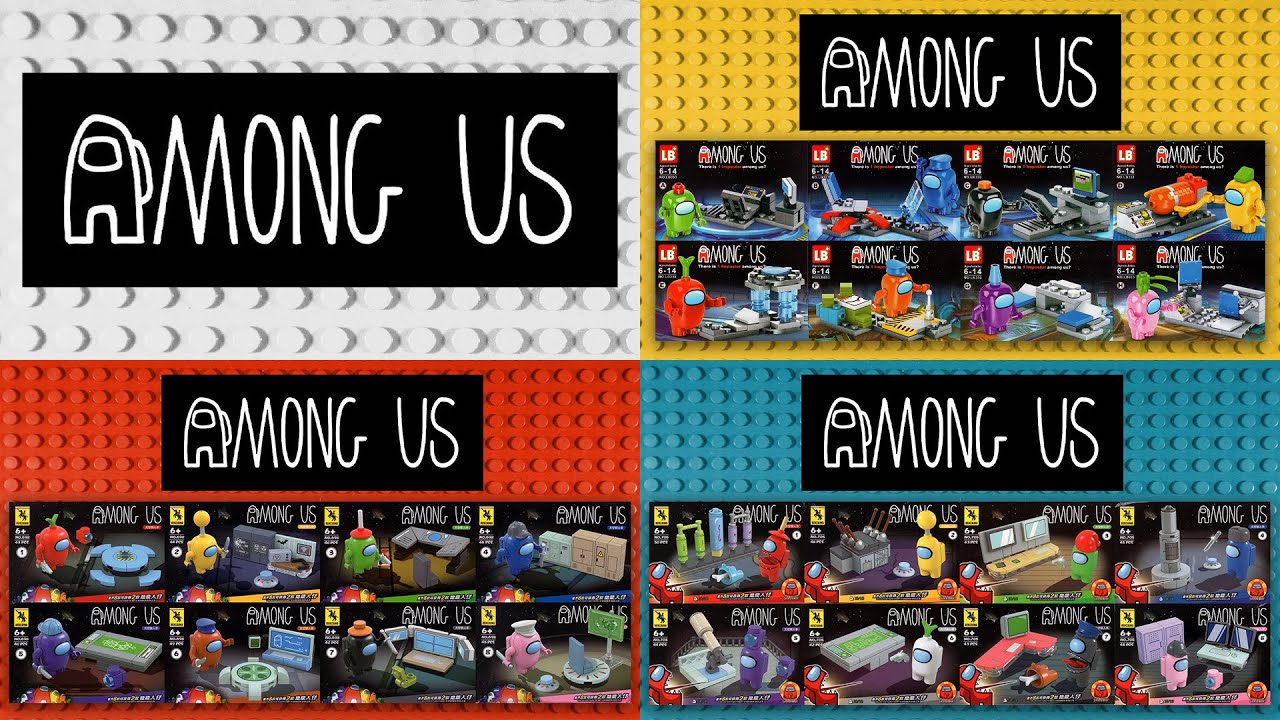 LEGO Among Us Compilation Sets Minifigures (knock-off) - YouTube