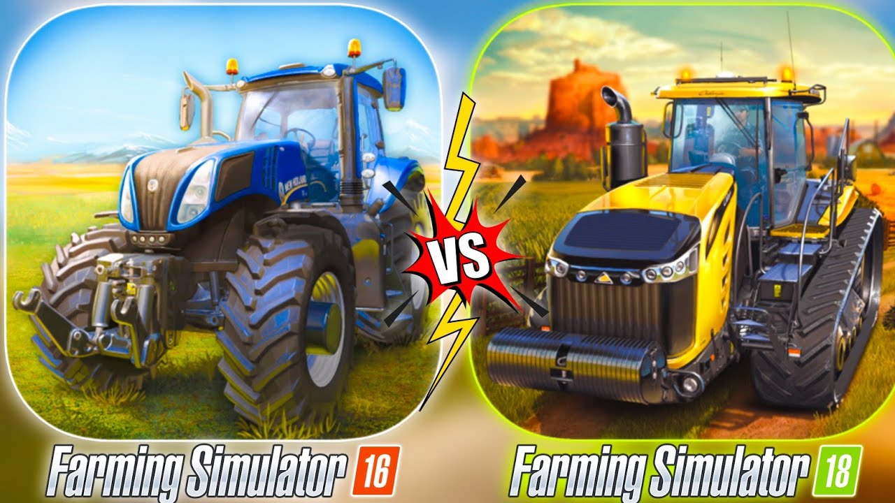 Fs16 vs Fs18 | Mobile Compare Gameplay | Timelapse | - YouTube