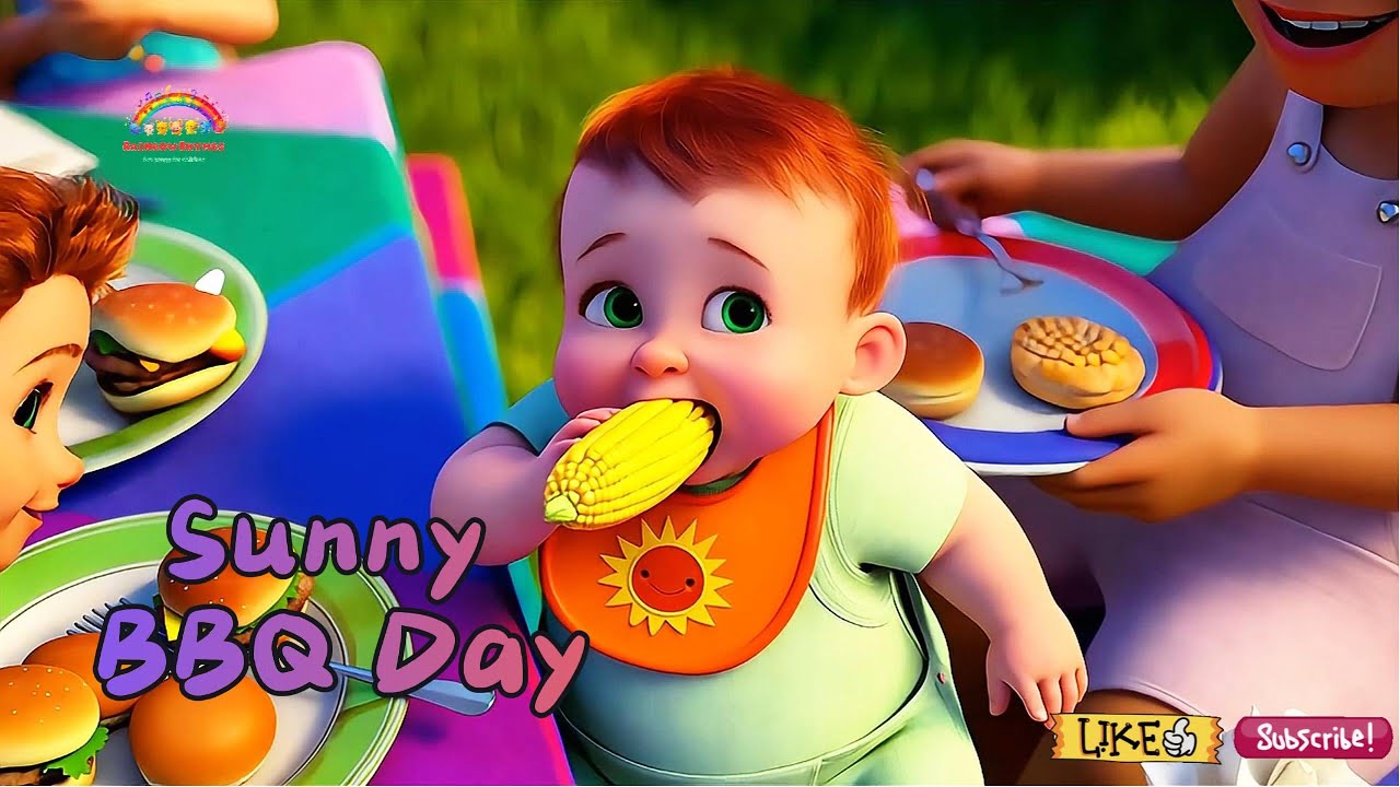 baby Sunny BBQ Day - A playful and fun song for baby and kid! - YouTube