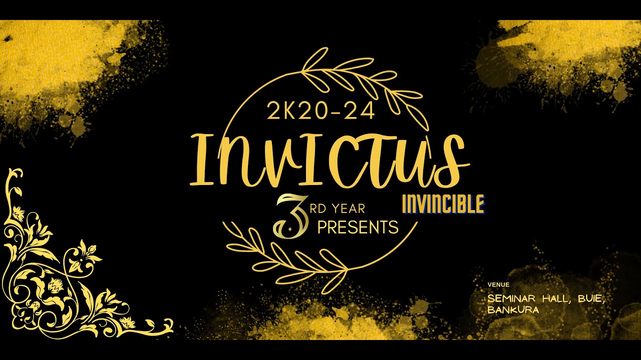 BATCH NAMING OF 2020-2024 BATCH | INVICTUS | BUIE. - YouTube
