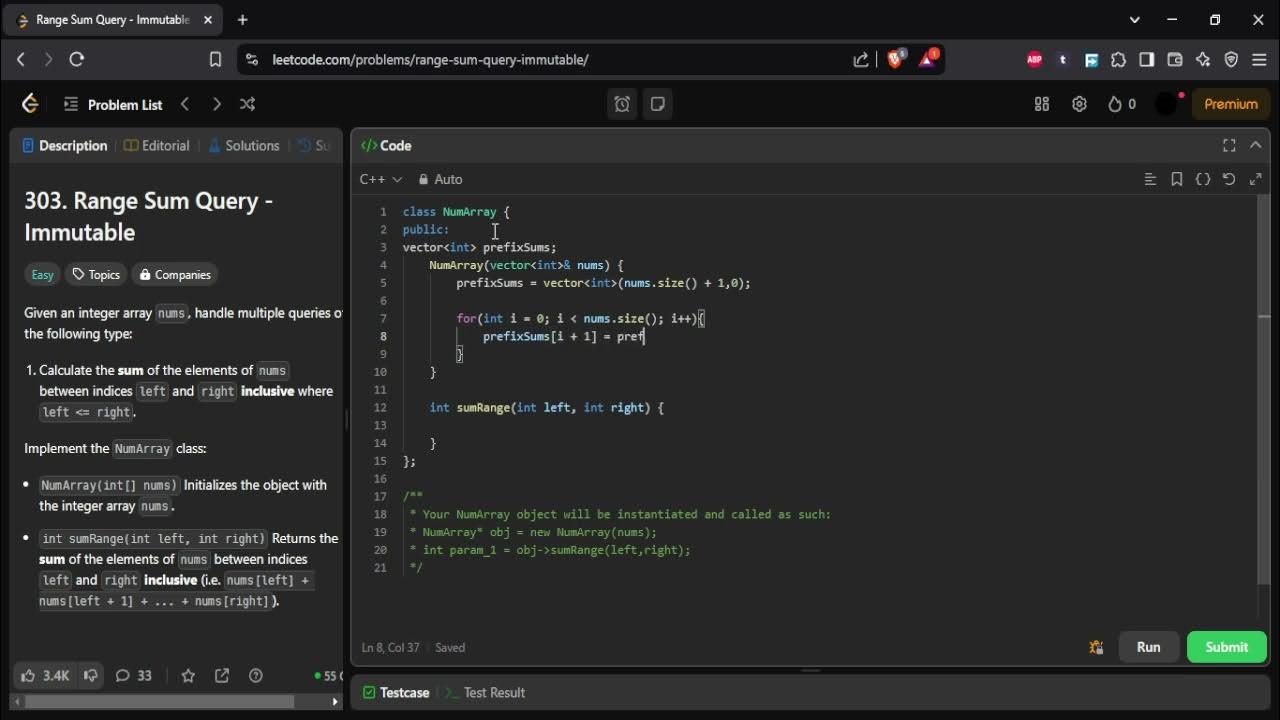 برمجهleetcode-303 - YouTube