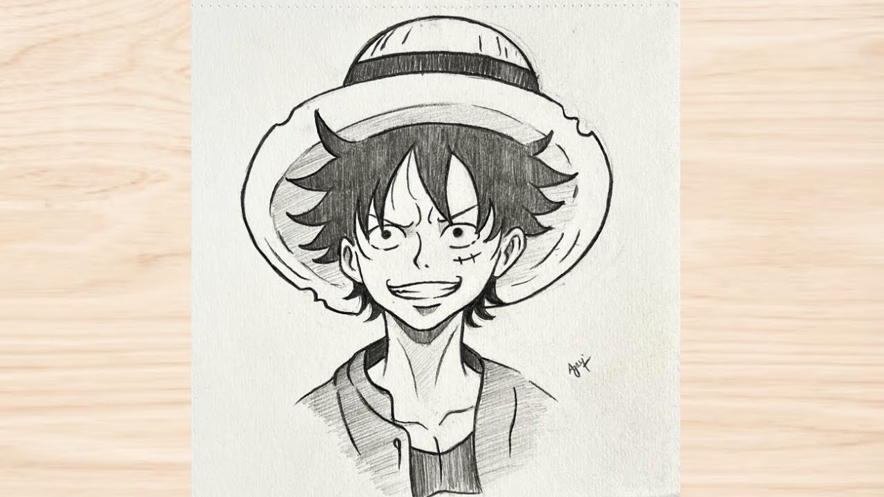 How to draw Luffy from One Piece | Step by Step Easy - YouTube