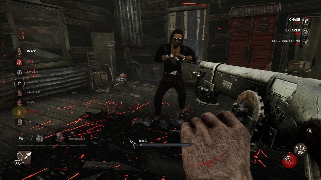 Dead by Daylight Deathslinger and trapper (2V8) - YouTube