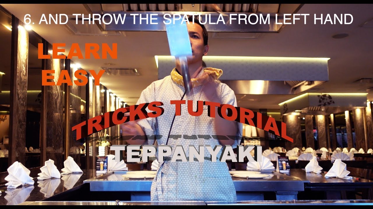 HIBACHI TRICKS LESSON 4, TEPPANYAKI TRICKS REVEALED AND TUTORIALS - YouTube