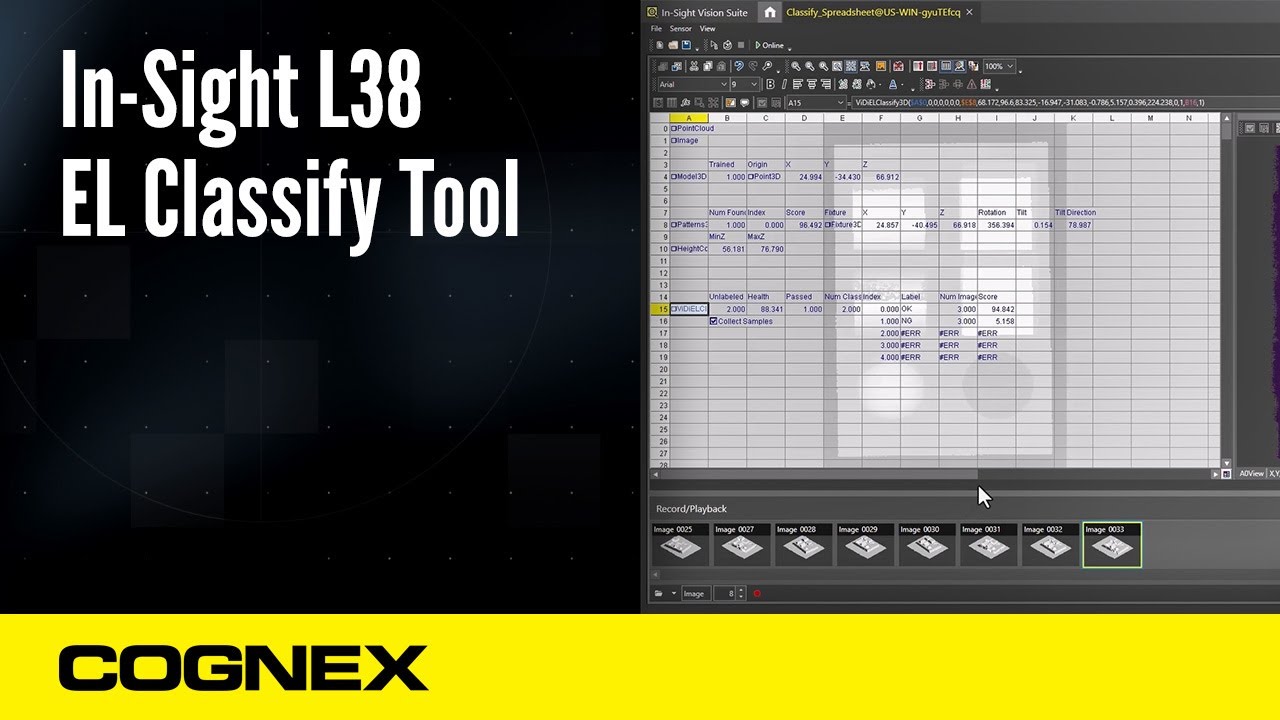 In-Sight L38: EL Classify Tool | Cognex Support - YouTube