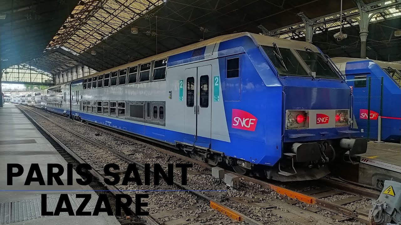 TER et transilien en gare de Paris-Saint-Lazare #2 - YouTube