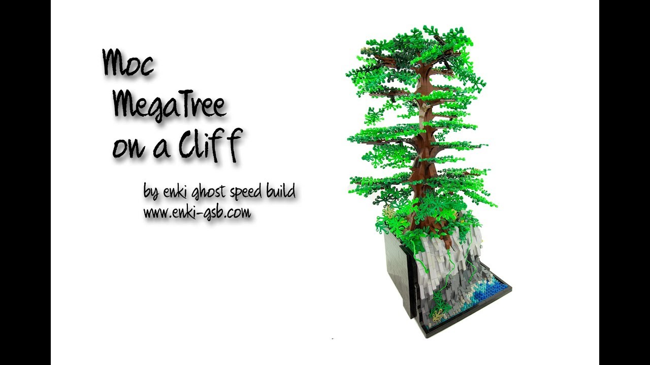 Lego MOC Mega Tree on a Cliff - Stop Motion Ghost Speed Build - YouTube
